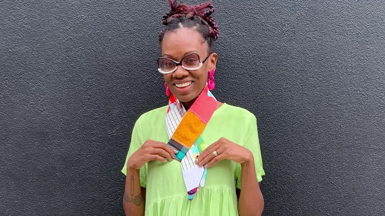 Scrappy Scarf Upcycle with Nuuly #nunotnew - YouTube