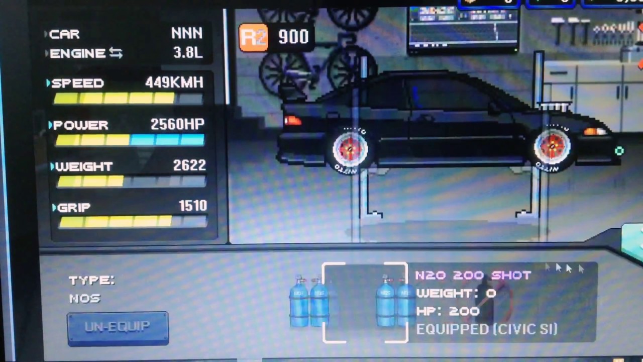 Pixel Car Racer 1995 Honda Civic 6.419 second. - YouTube