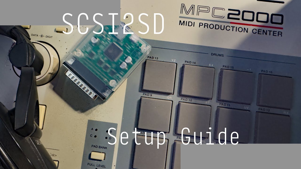 SCSI2SD SD Card Setup Guide For The AKAI MPC2000 MPC-2000 - YouTube