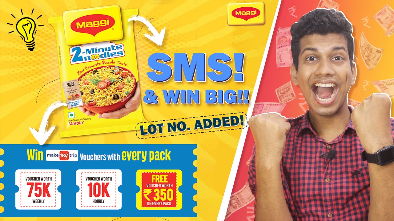 🎁 Win ₹75,000 - Maggi Travel Bonanza Lot Number Contest - Maggi Travel ...