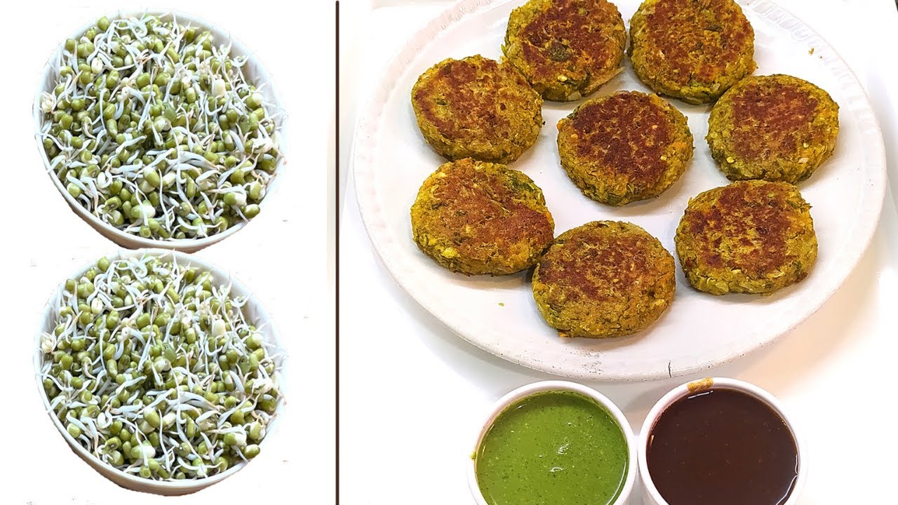 Healthy and Veg Protein Sprouts Tikki | Mixed Sprouts Healthy Tikki ...