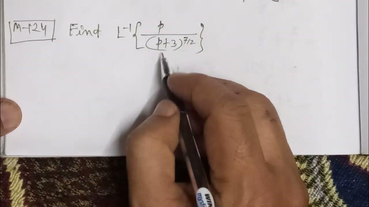 Find L-1{1/(p+3)^7/2} - YouTube