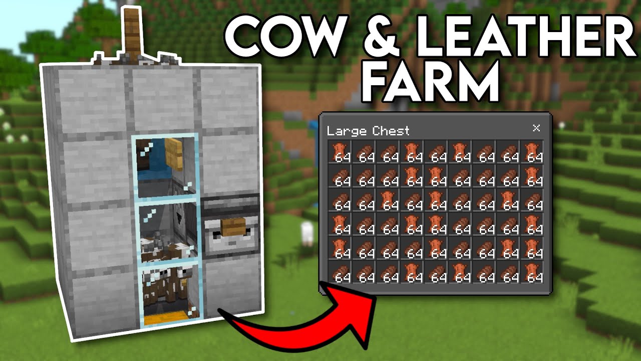 Best EASY Cow Farm For Minecraft 1.19! Minecraft Bedrock - YouTube