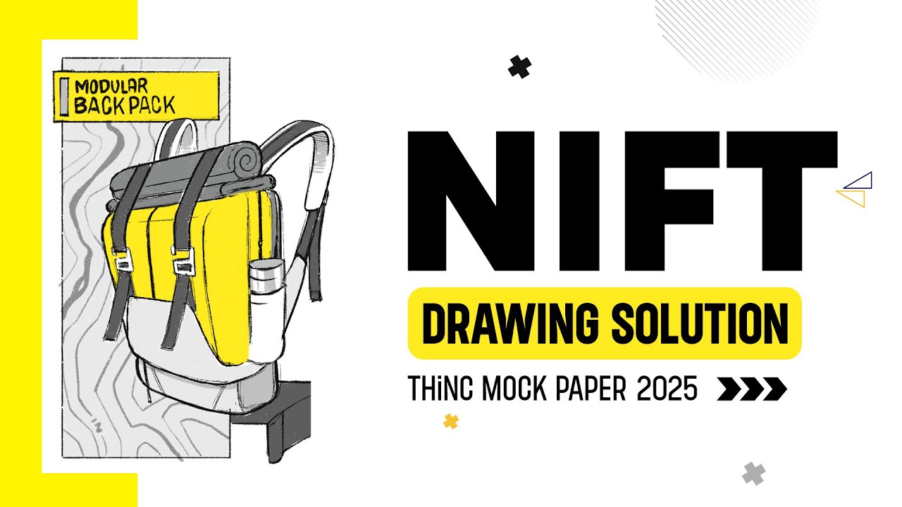 NIFT MOCK DRAWING QUESTION SOLUTION | NIFT B.DES 2025 PREPARATION ...