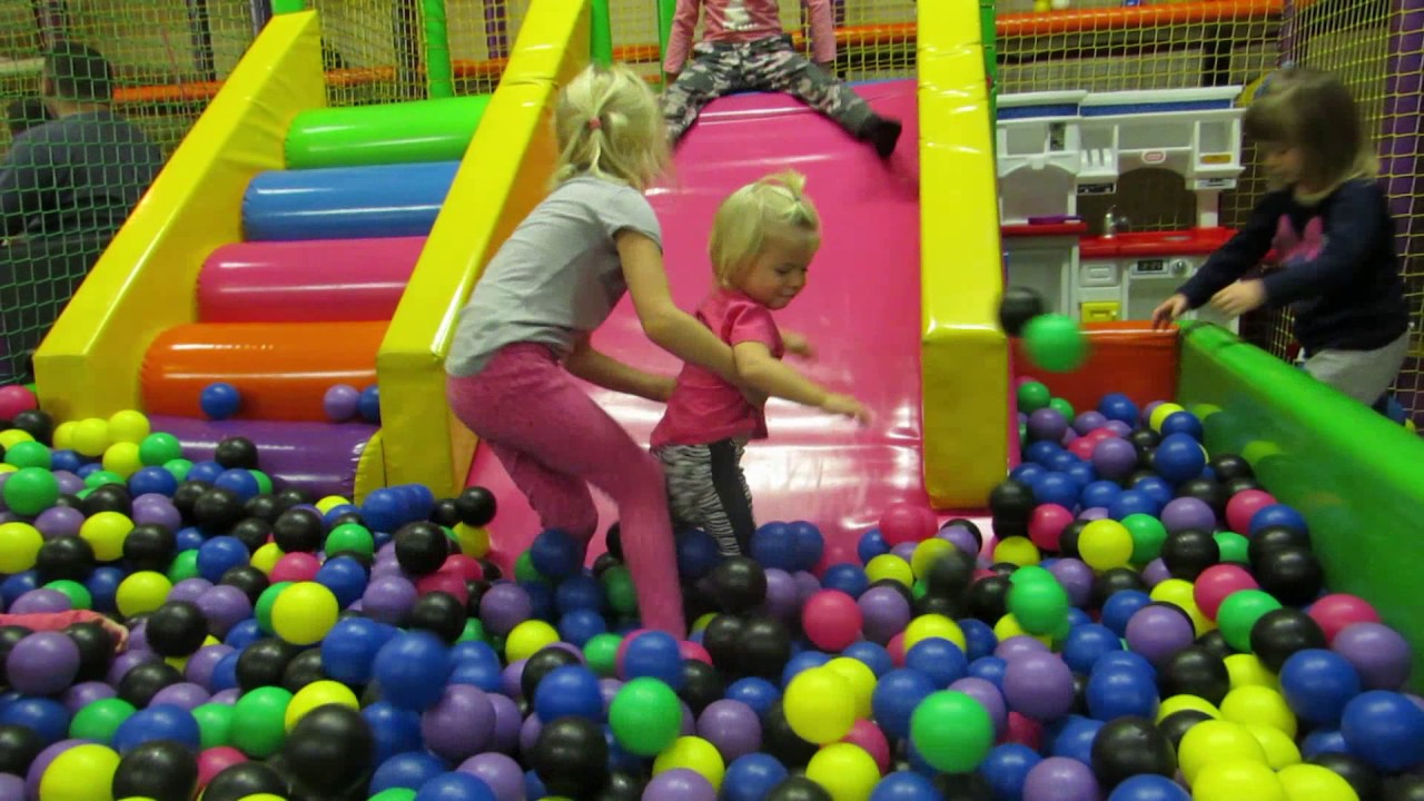 Ball Pit Fun with Indoor Playground Fun, Play room Plastic Balls and ...