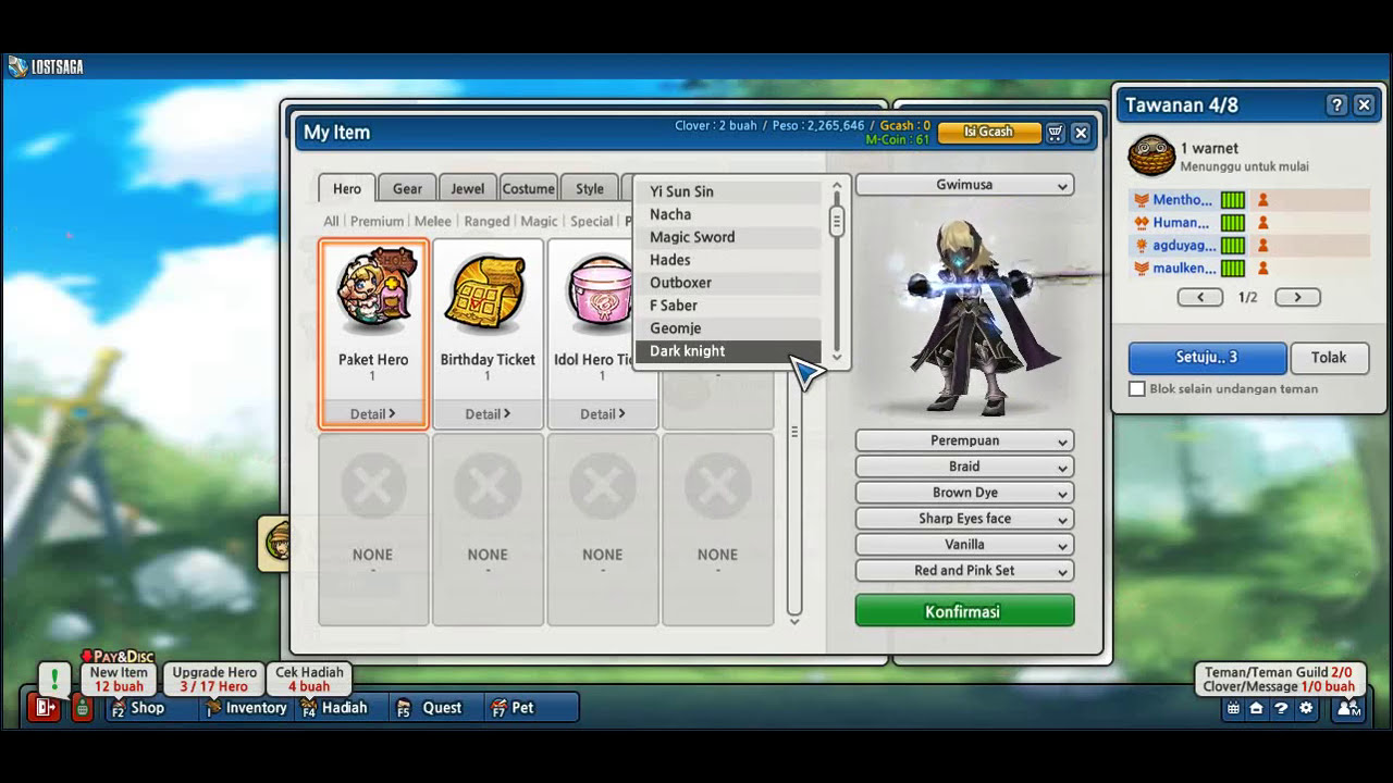 Paket Hero Permanen | 5 #Lost Saga - YouTube