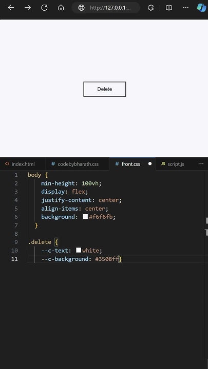Day 010 Micro Css Delete Button Animation Coding Cssanimationwebdevelopment Javascript 