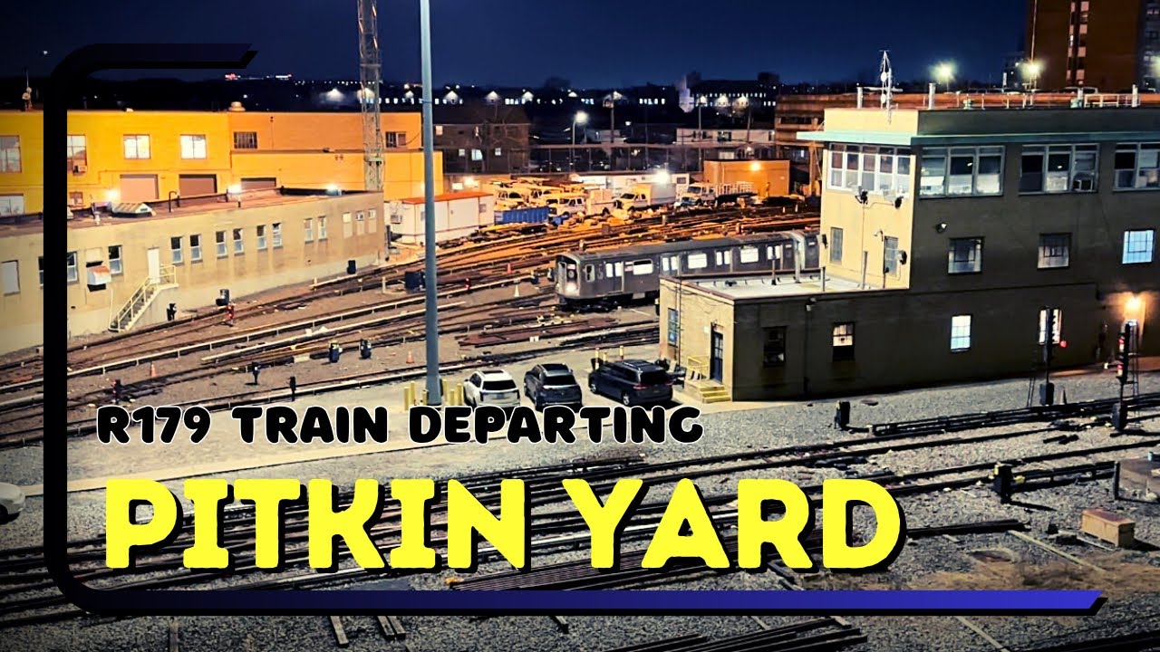 R179 Out Of Service Train Departing Pitkin Train Yard | NYC Subway ...
