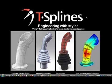 Create a joystick in T-Splines and export to Solidworks - YouTube