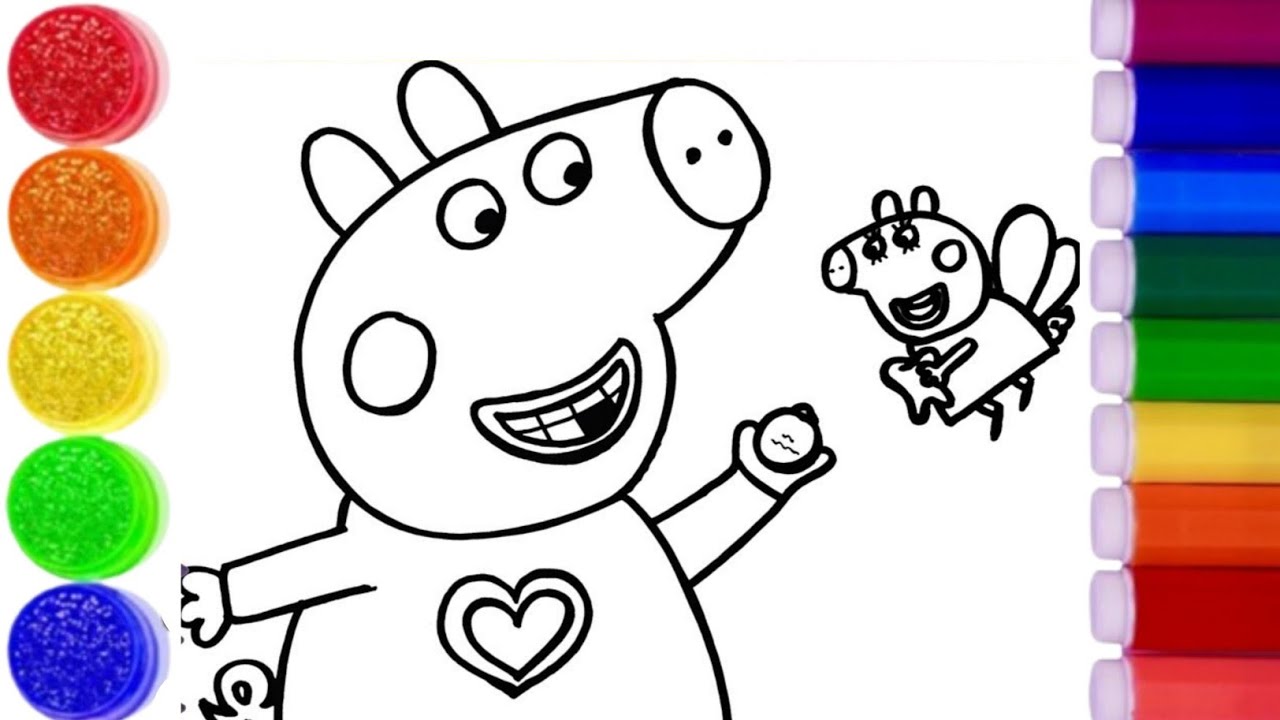 George pig teeth 🦷Easy | Peppa pig Full Episode | Peppa pig Drawing and ...
