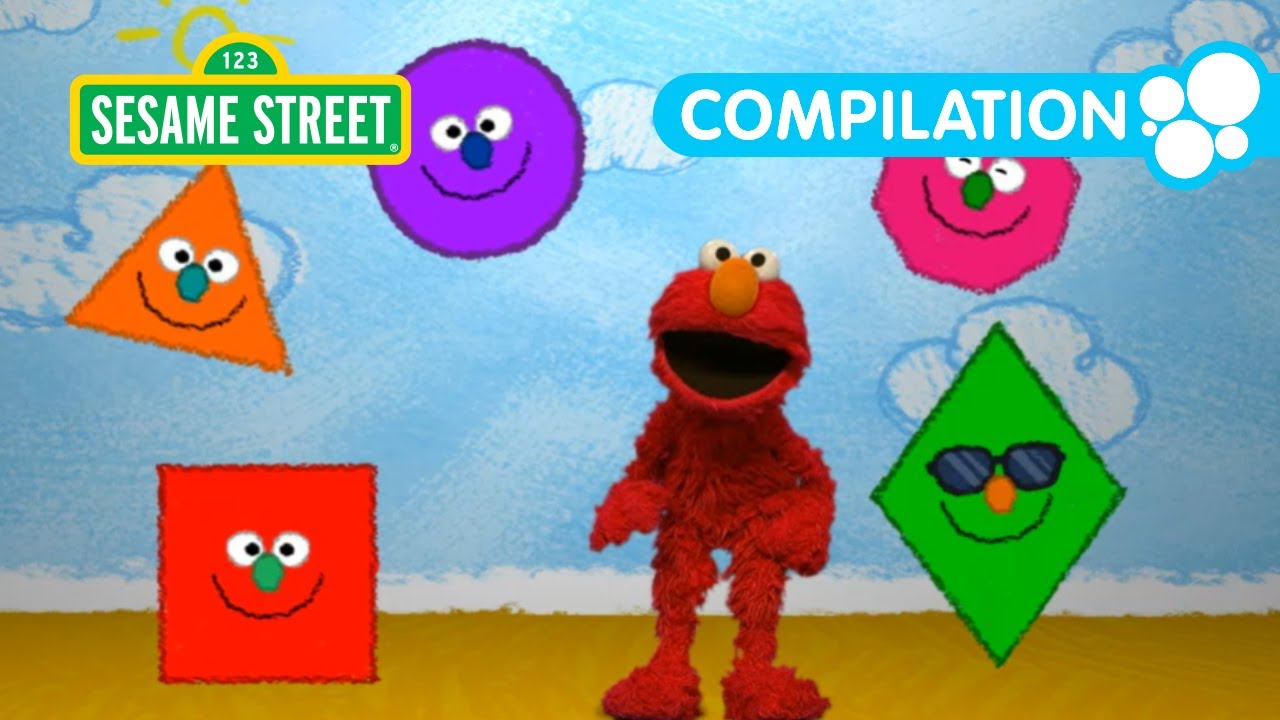 Learn Shapes with Elmo & Friends!🔴🟩🔷 | Sesame Street Song Compilation ...