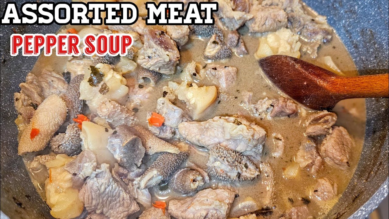 How to make assorted meat pepper soup | Meat pepper soup - YouTube