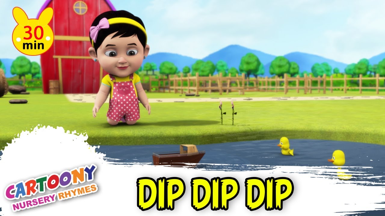 Dip Dip Dip Rhymes | Rhymes For Kids & Children | Dip Dip Dip Song ...