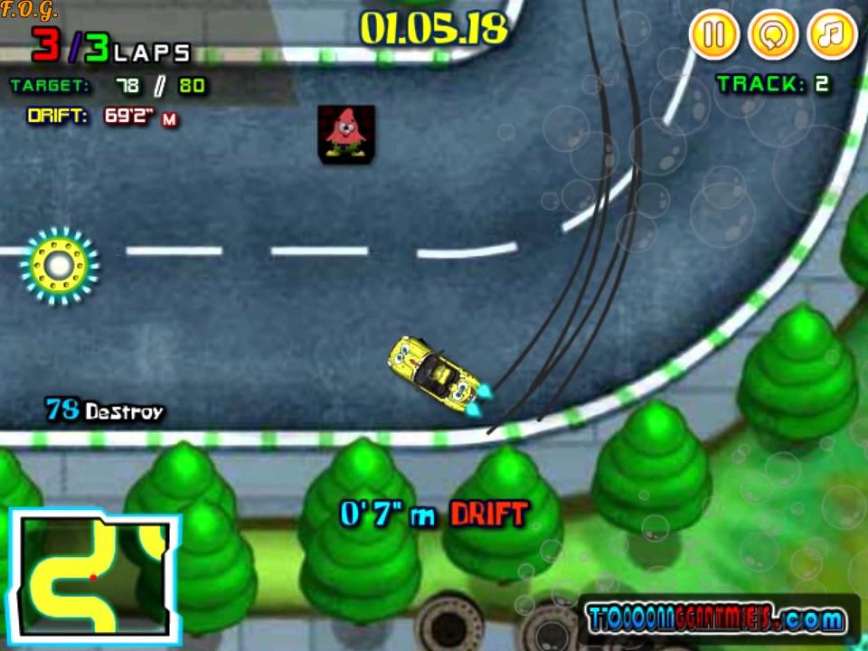 Spongebob Speed Car Racing 2 (Гонки Губка Боб 2) - прохождение игры ...
