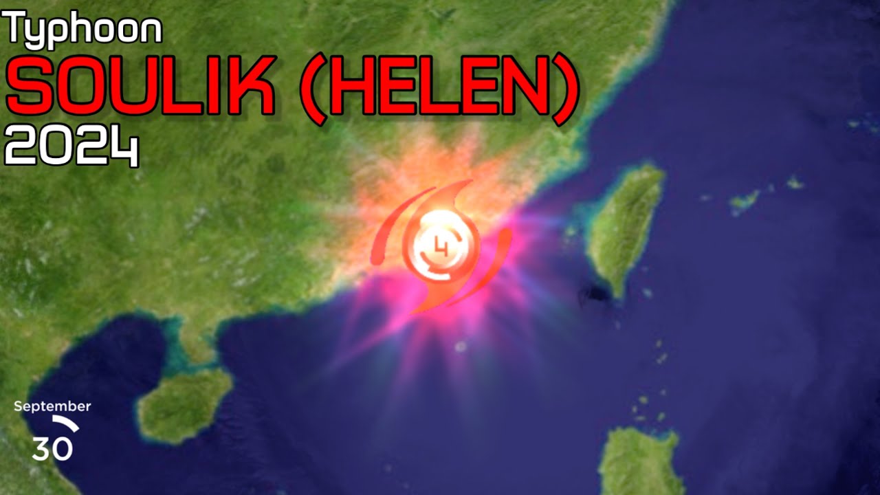 The Hypothetical Track of Typhoon Soulik (Helen) 2024 - YouTube