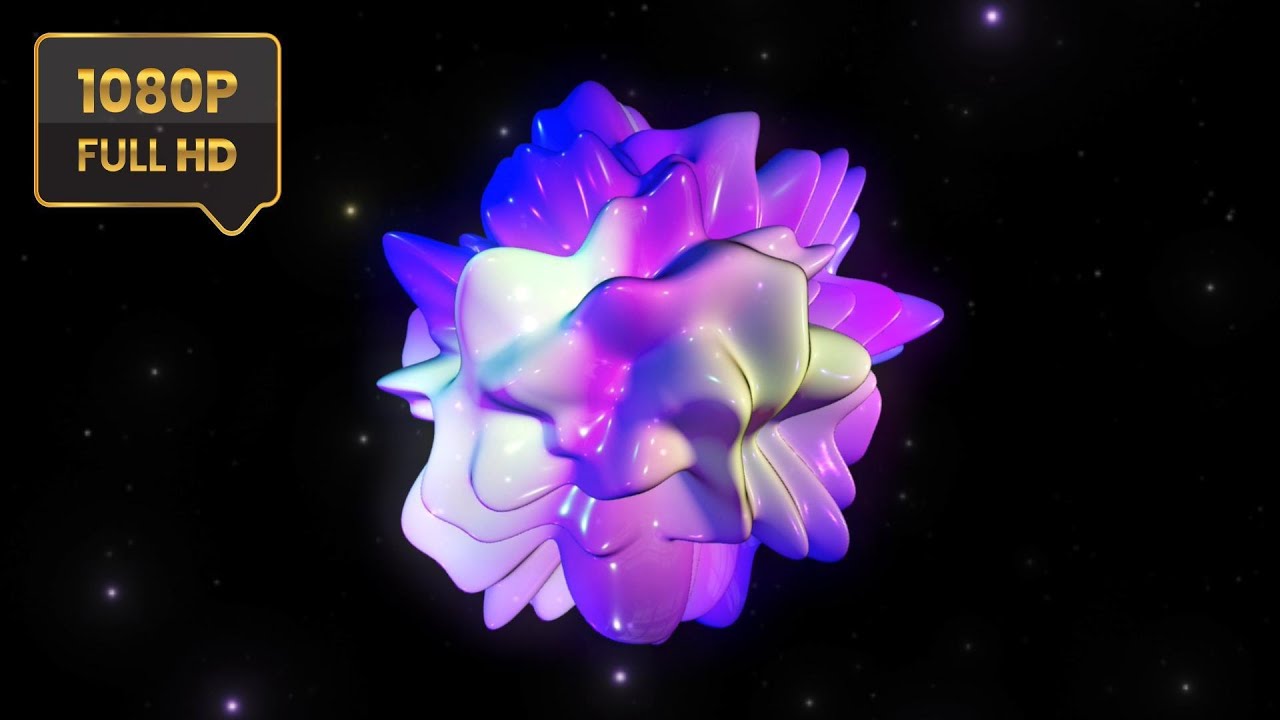 1 Hour. Colorful kinetic cloud with soothing music. - YouTube