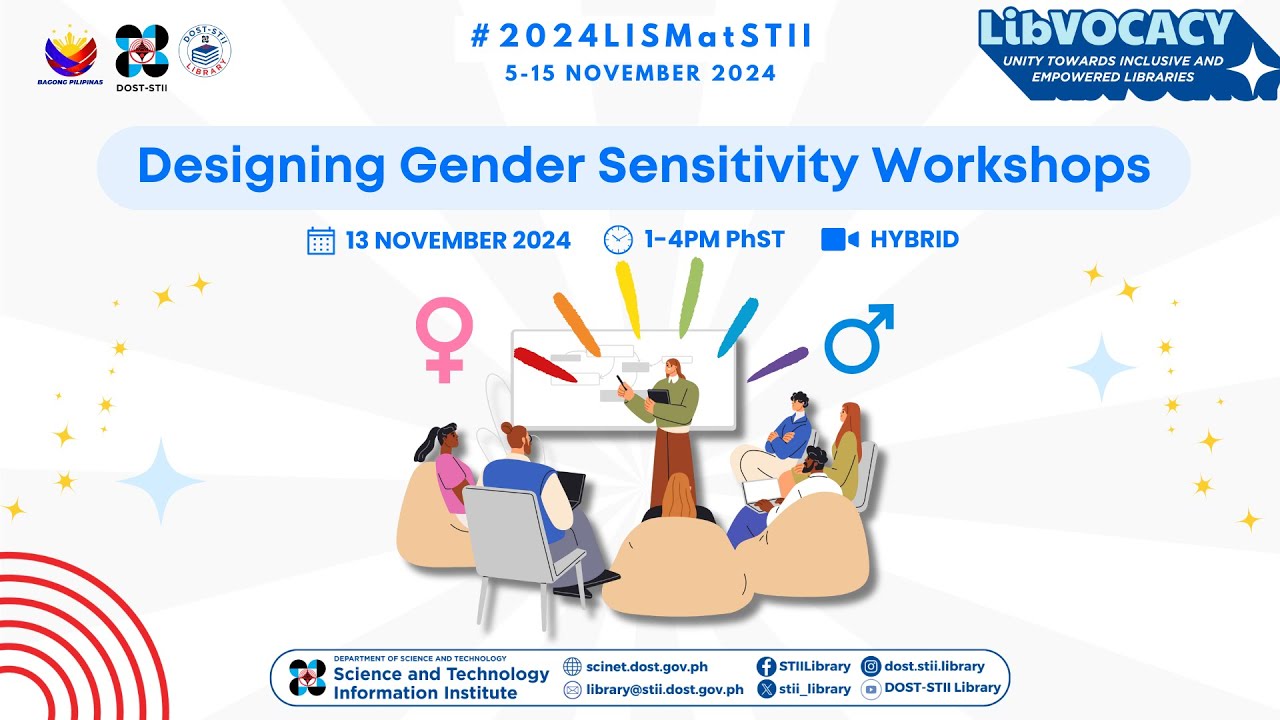 Designing Gender Sensitivity Workshops | 13 November 2024 | 1-4PM - YouTube