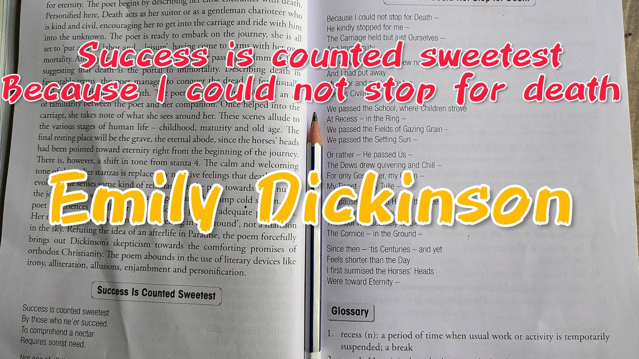 Success is counted sweetest...😱 | Because I Could Not Stop for Death ...