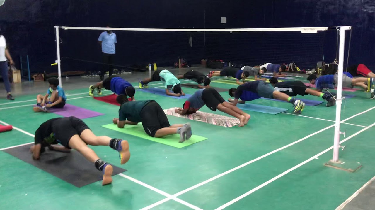 Extreme level core for badminton players - YouTube