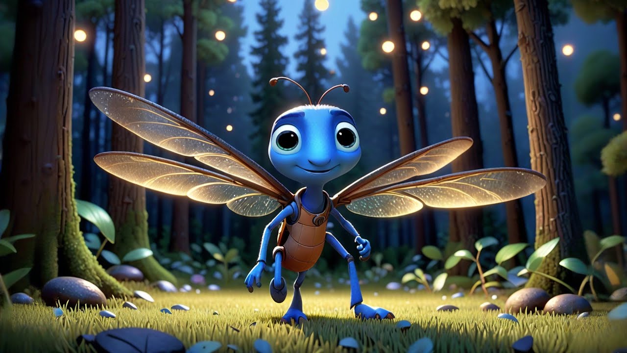 Seven Firefly Friends Light Up the Dark | Glowing for Kids | Nighttime ...