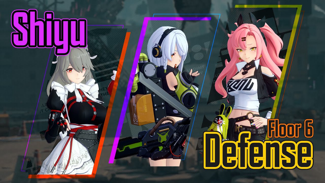 ZZZ Rina, Anby, Nicole - Shiyu Defense Gameplay (Floor 6) | Zenless ...