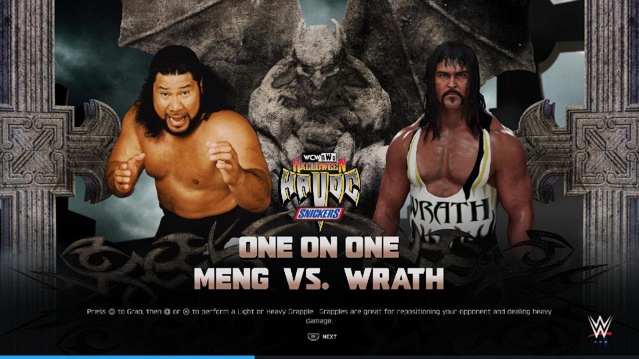 WWE 2K25 WCW Halloween Havoc 1998 Meng Vs. Wrath CPU #5 - YouTube