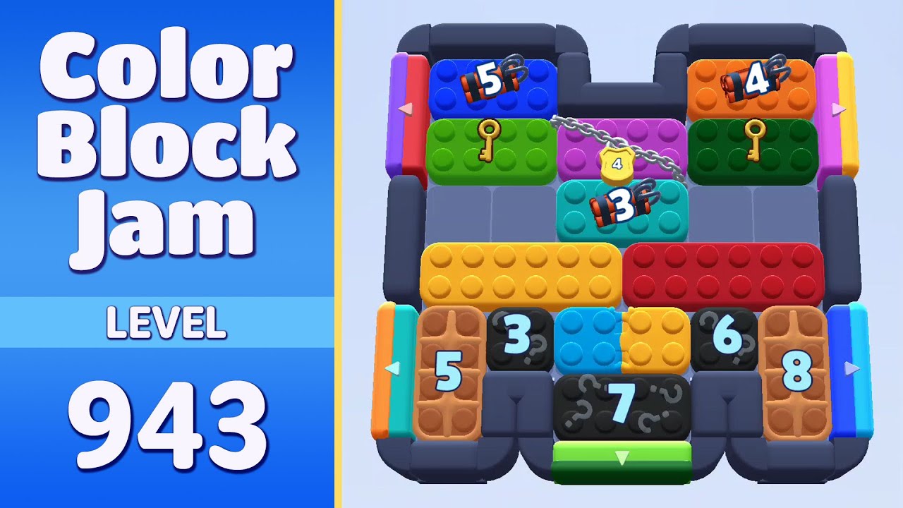 Color Block Jam Level 943 (944) Walkthrough | Complete Solution & Tips ...