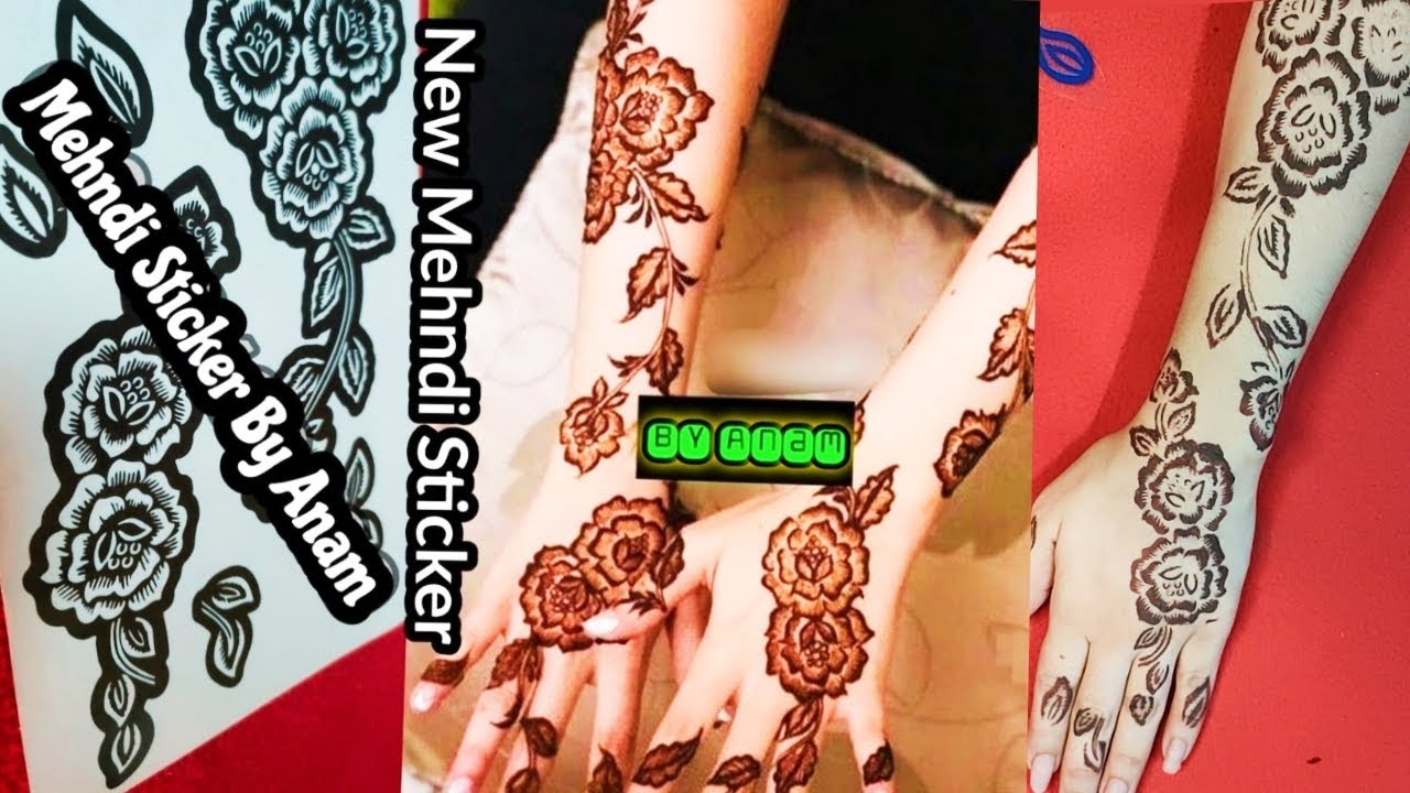 Mehndi Stickers Eid special | Mehandi k stickers - YouTube