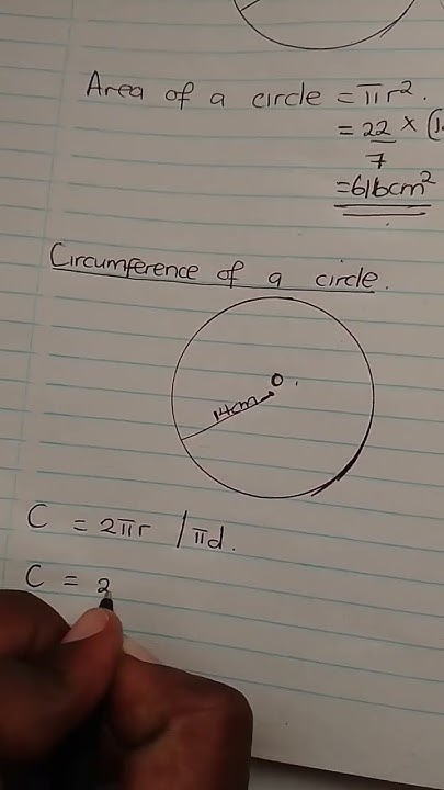 How to find the circumference or perimeter of a circle #maths # ...