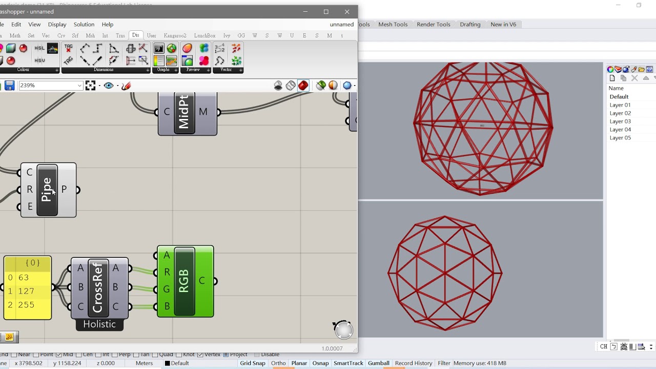 Geodesic ball 3 - YouTube