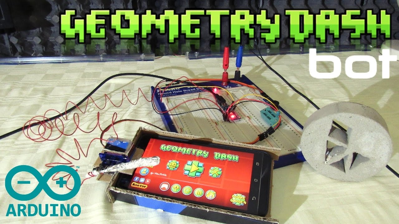 Geometry Dash BOT [Arduino system] - YouTube