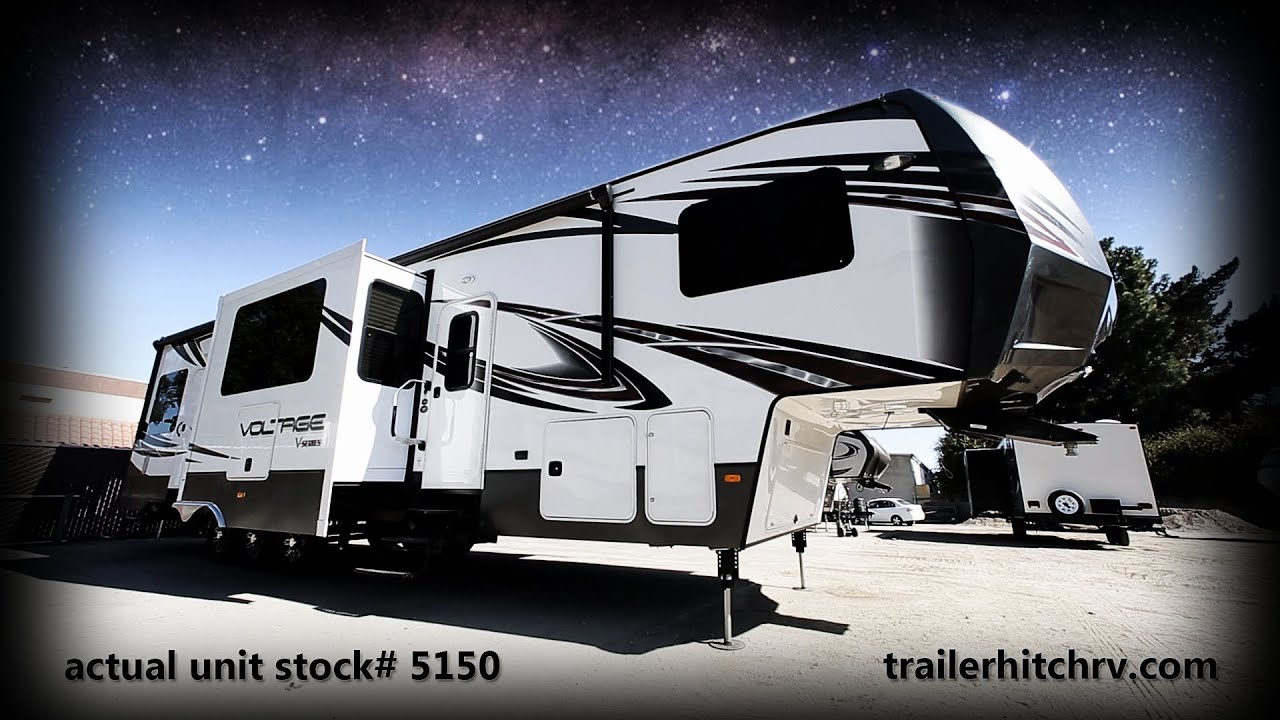 2015 Dutchmen RV Voltage V3805 Toy Hauler Stock # 5150 - YouTube