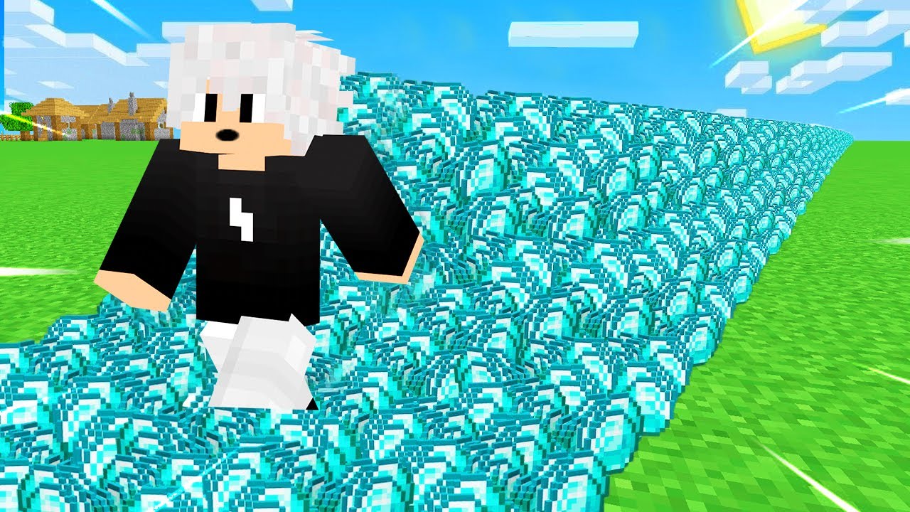 MINECRAFT, ALI SVE ŠTO POGLEDAMO POSTAJE DIJAMANT! - YouTube