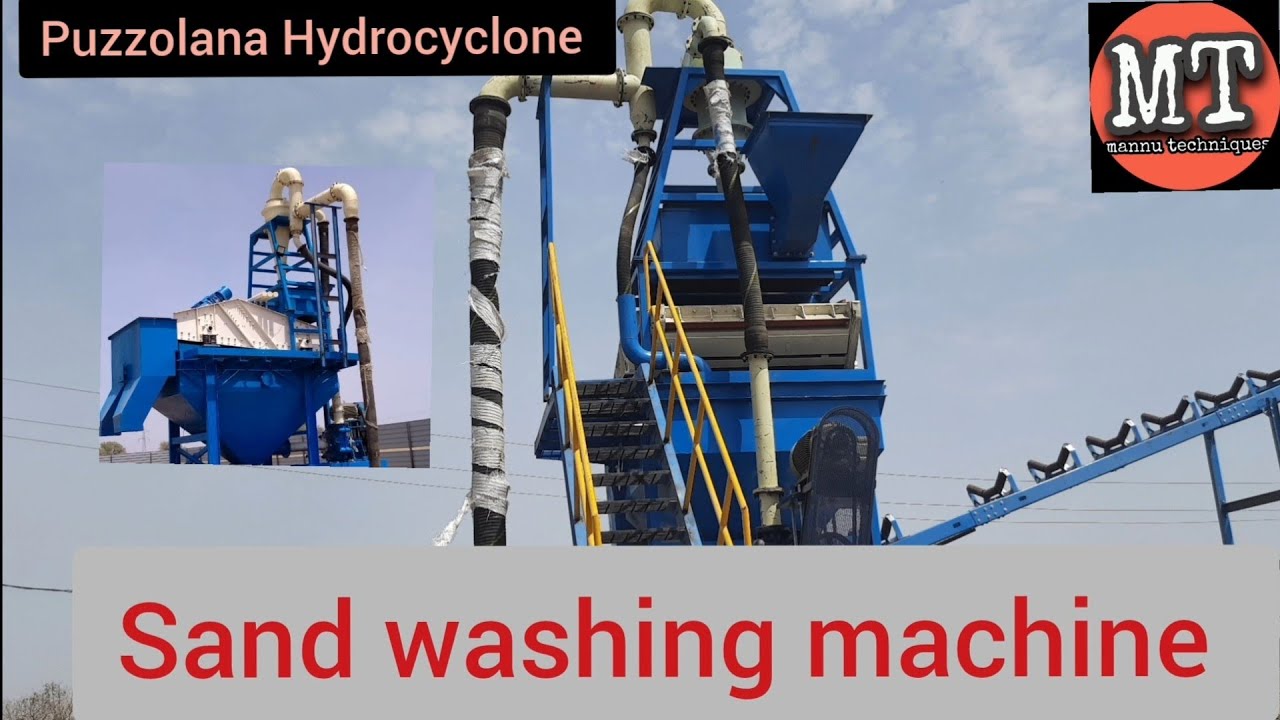 Sand washing machine Puzzolana Hydrocyclone Type of classifier. Parts ...