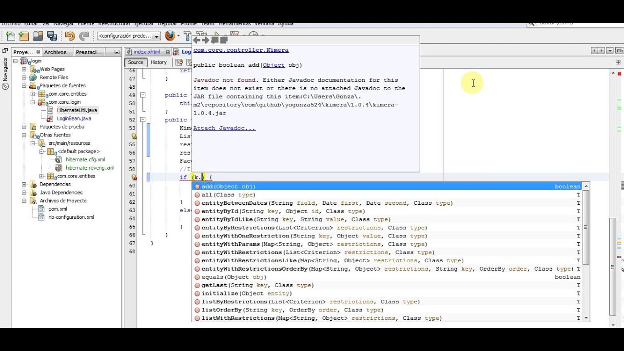 Jsf Primefaces Materialize Login Template Part 3 With Hibernate Kimera Youtube