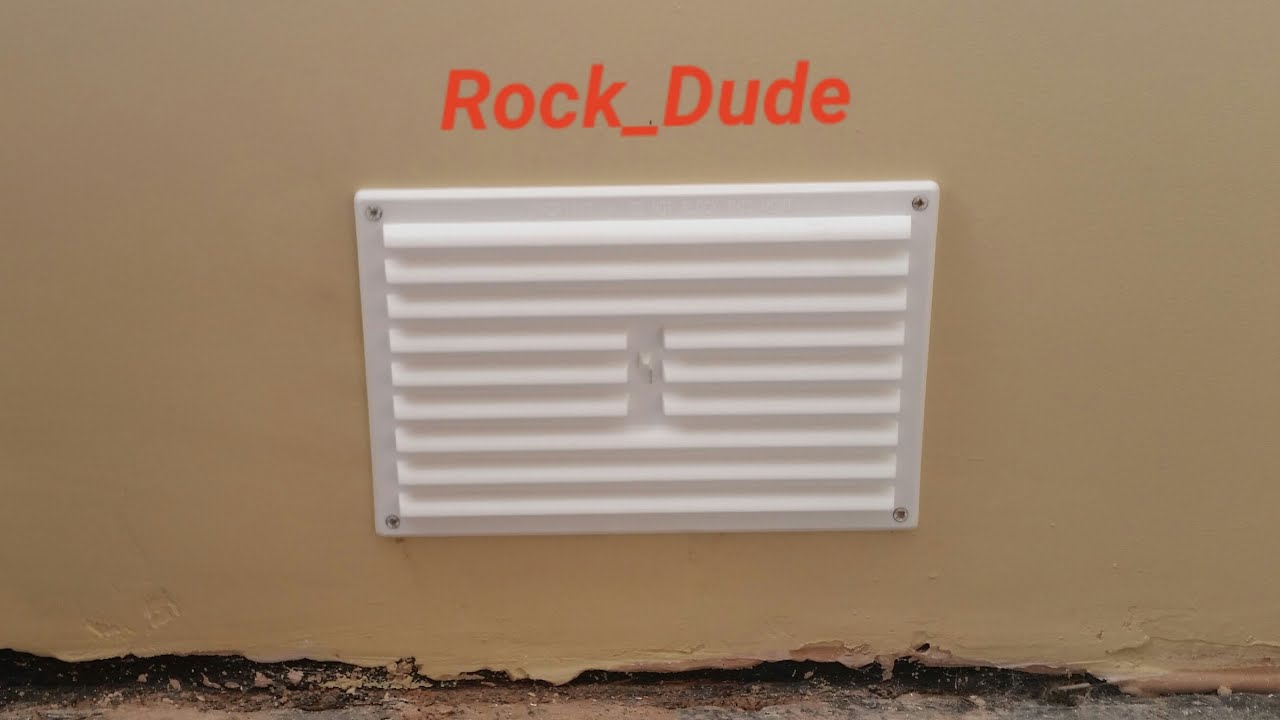 How to fit a louvred fly screen vent to an internal cavity wall - YouTube