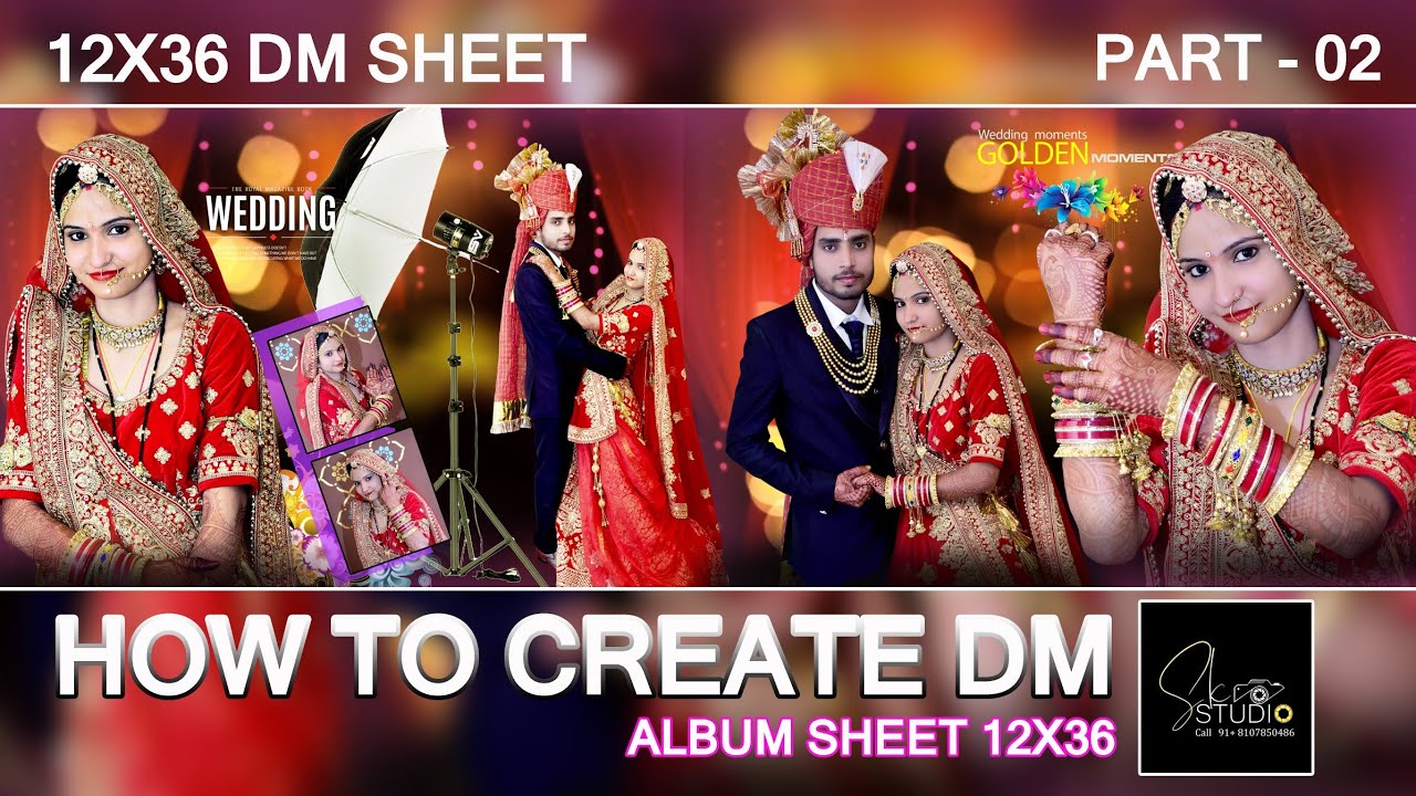 How to Create Wedding Page ll Silver DM Page ll US Desgin Studio - YouTube