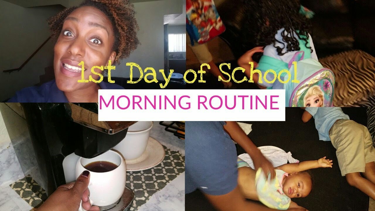 Single Mom Morning Routine/1st Day of School Routine/ Working Mom ...