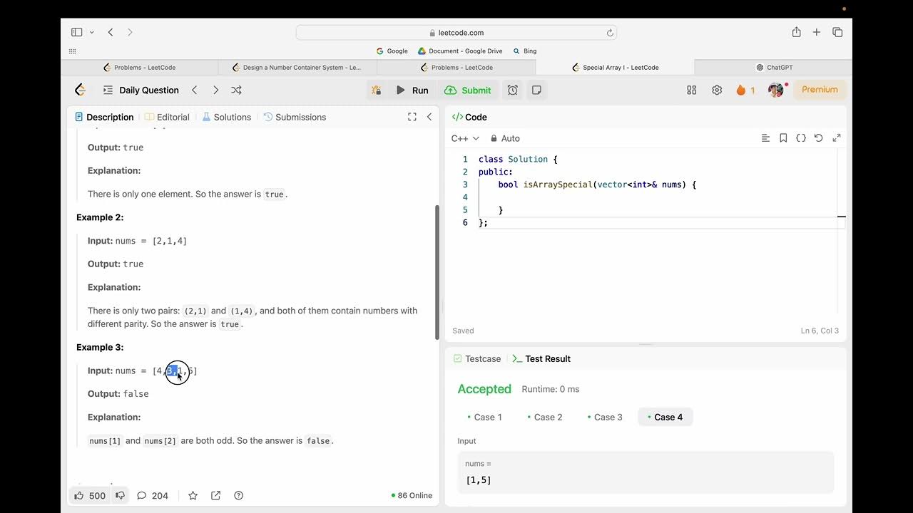 Leetcode 3151: Special Array I - YouTube