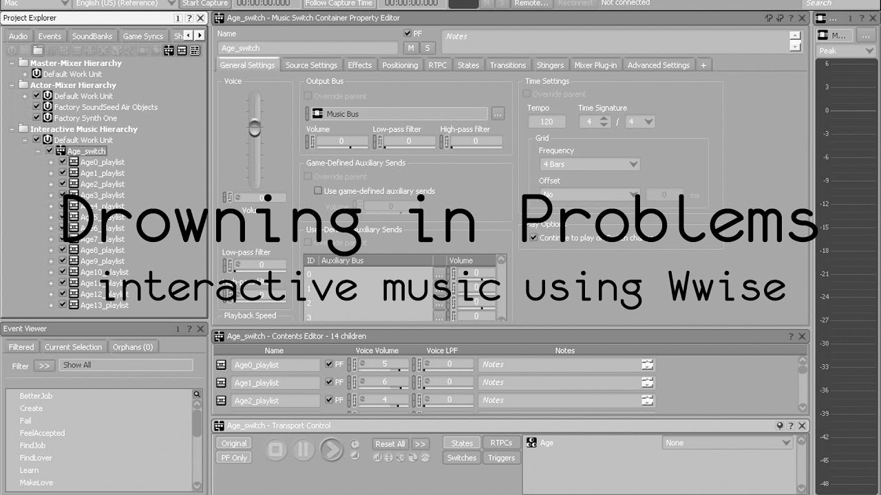 Interactive music demonstration using Wwise - YouTube