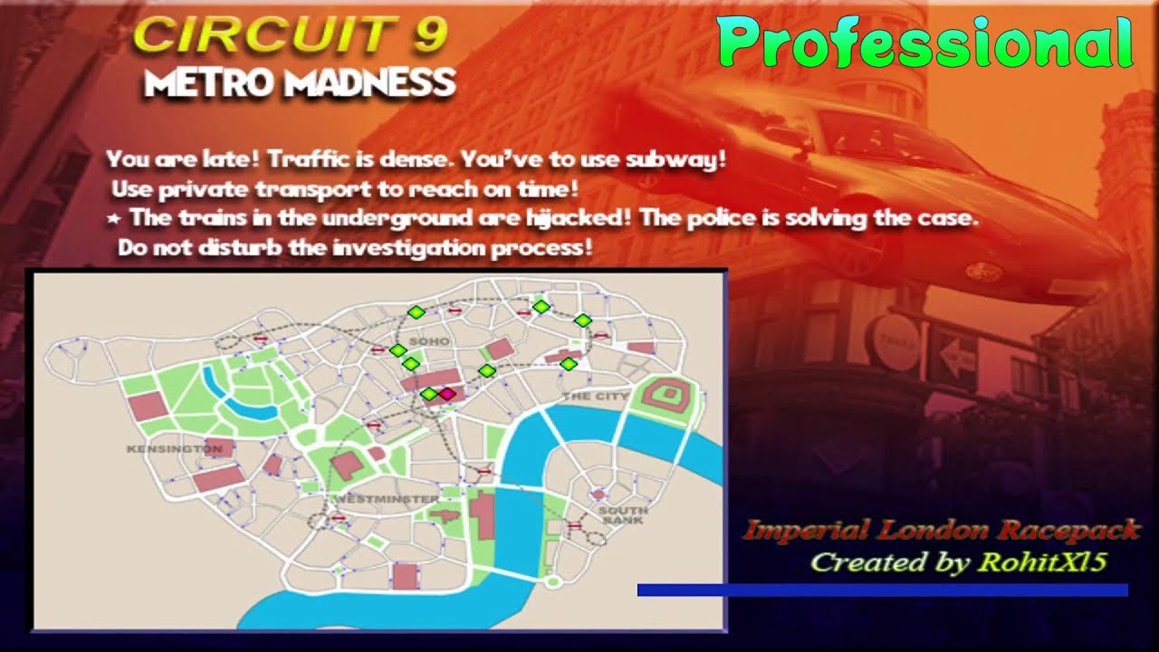 Midtown Madness 2 - Metro Madness - Imperial London Racepack Circuit[Professional] - YouTube
