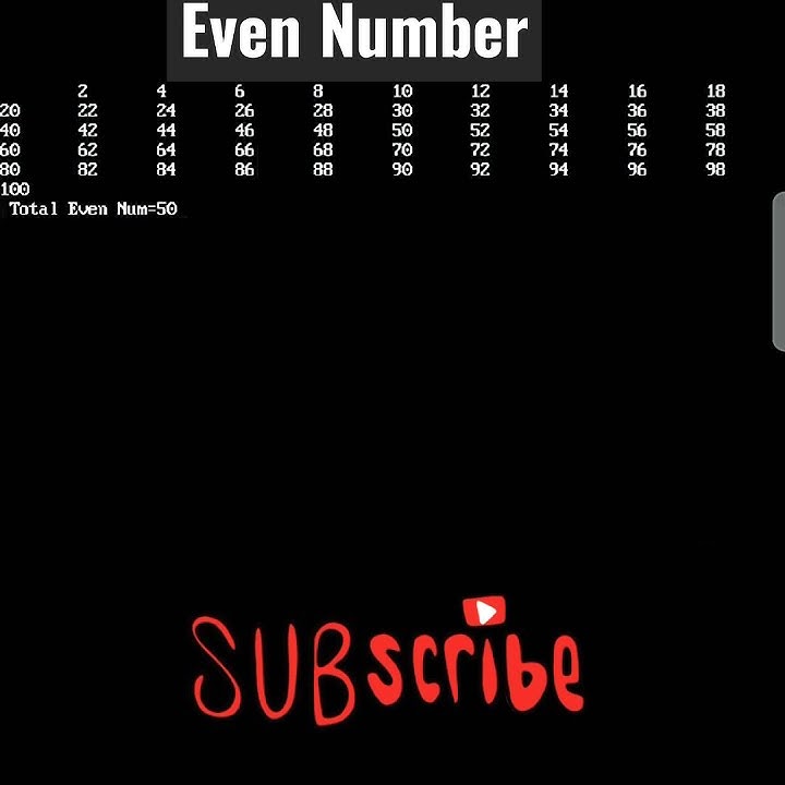 Even Numbers 1 To 100 In C Shorts Twotypeprogramming Coding Two Type Programming