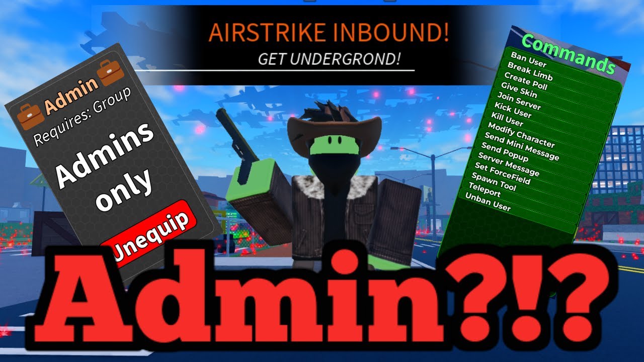 ROBLOX ADMIN IN BLOOD ZONE... - YouTube