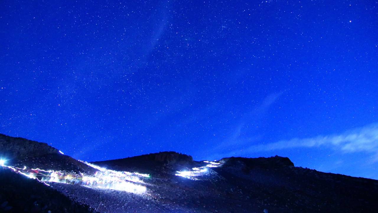 Mt.FUJI timelapse 2016-8-12 Perseid Meteor Shower - YouTube
