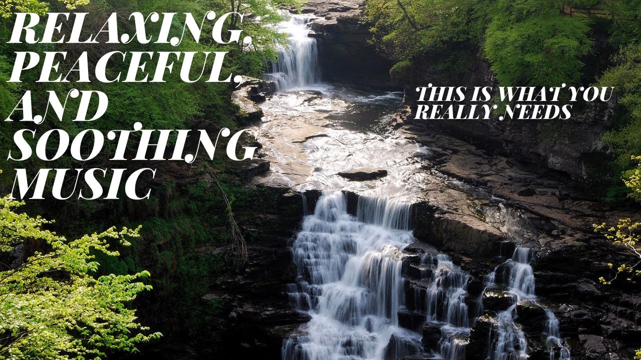 RELAXING RIVER WATER SOUND | PEACEFUL MUSIC - YouTube