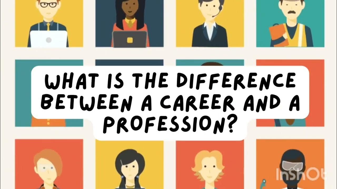 DIFFERENCE BETWEEN CAREER, JOB AND PROFESSION - YouTube