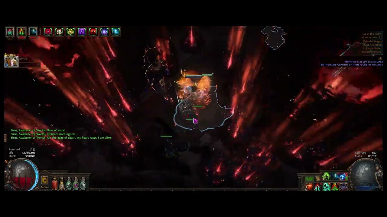 POE Uber Sirus Carry 1 Player Accuracy Stack Jugg - YouTube