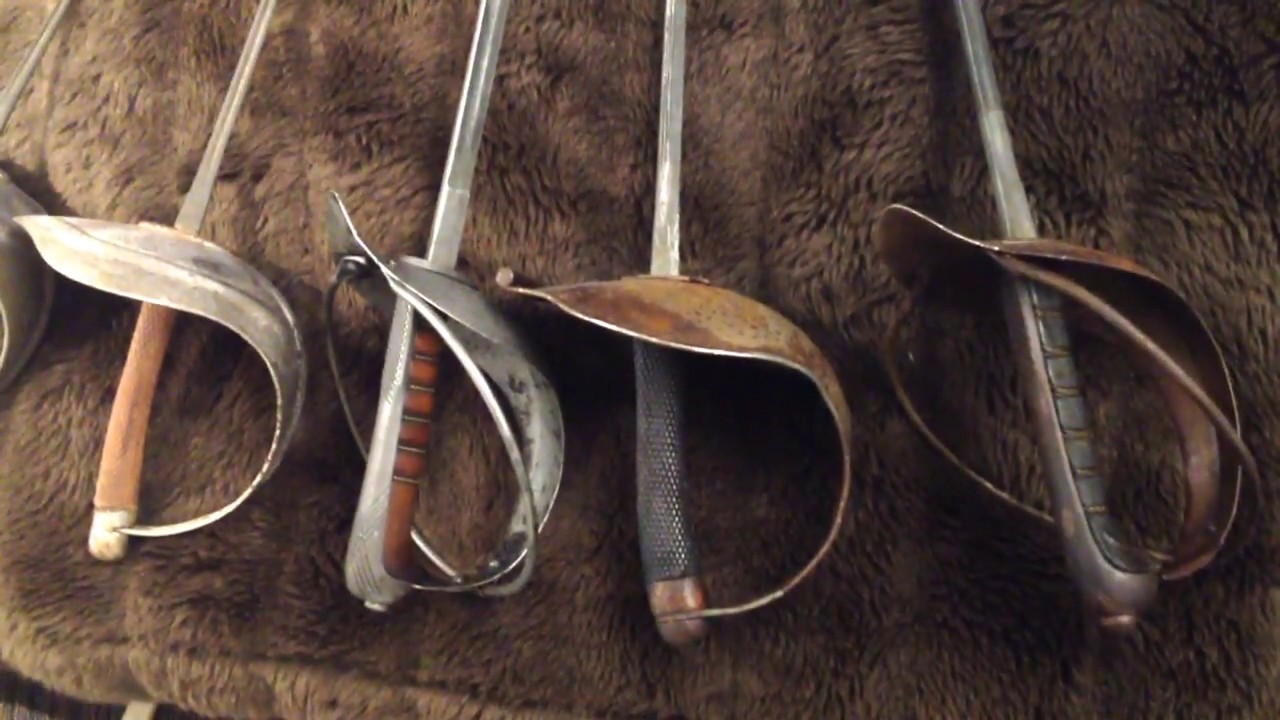 Italian dueling sabres, German foils, and Hungarians. - YouTube
