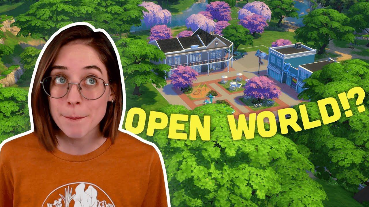 Sims 4 Building An OPEN WORLD?! 😱 Sims 4 Community Lot Build - YouTube