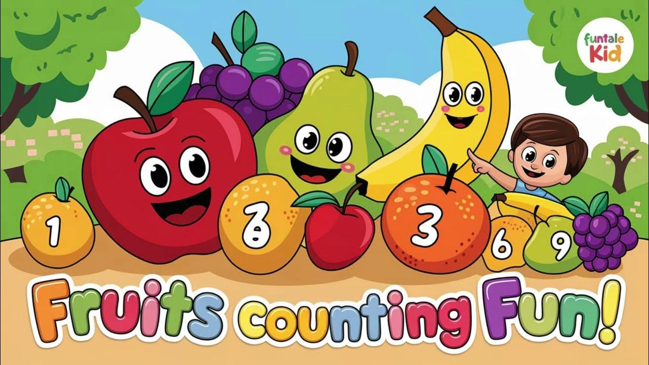 🍎 Fruits Counting Song | Learn Numbers with Fun and Fruits 🍌 - YouTube